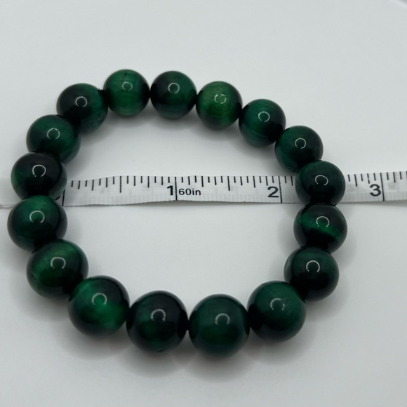 Jewelry | B85 12mmgenuine And Organic Highquality Rare Green Tiger Eye ...
